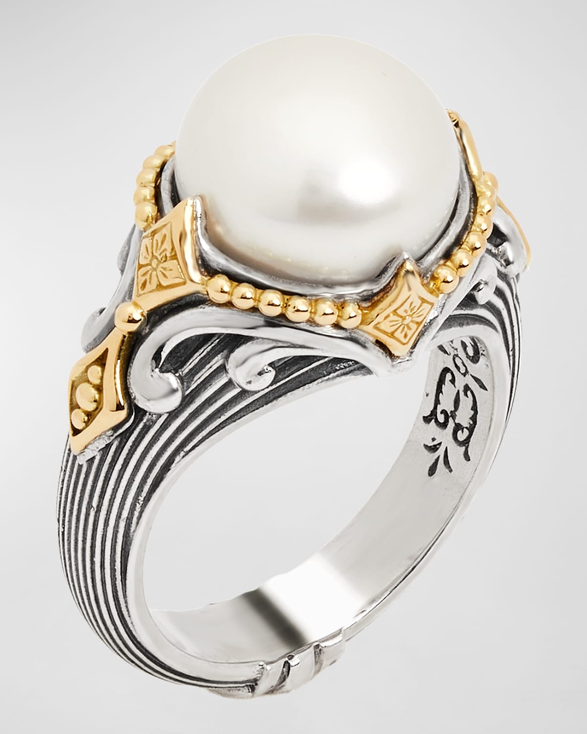 Konstantino Mother-of-Pearl Cross Ring | Neiman Marcus