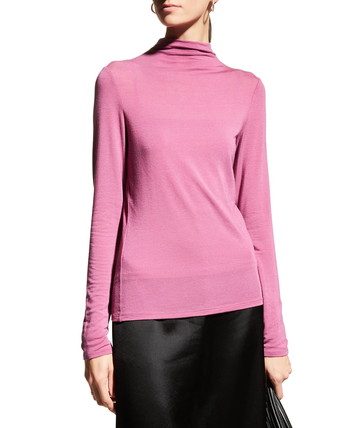 Vince Mock-neck Top | Neiman Marcus