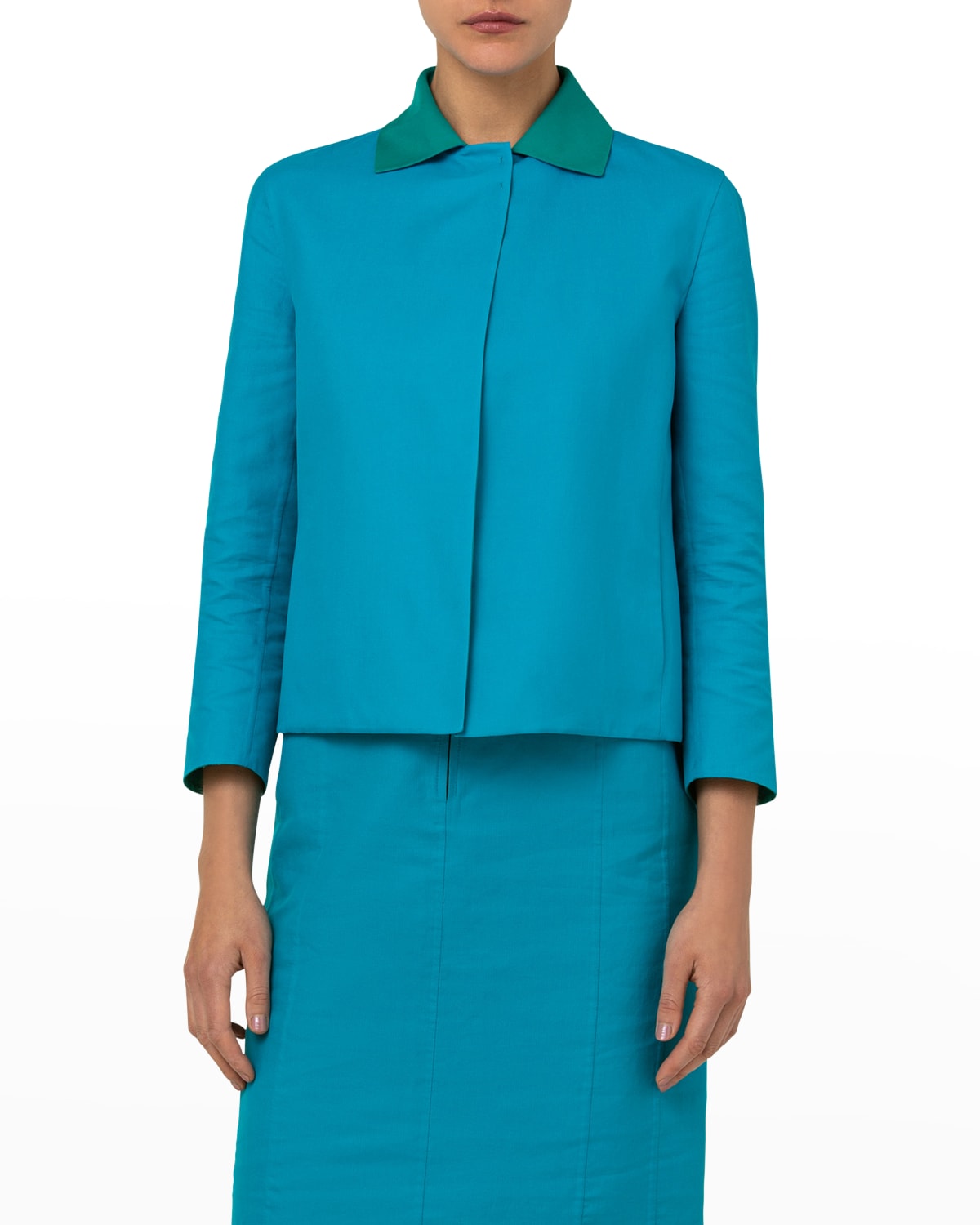 Spread Collar Jacket | Neiman Marcus