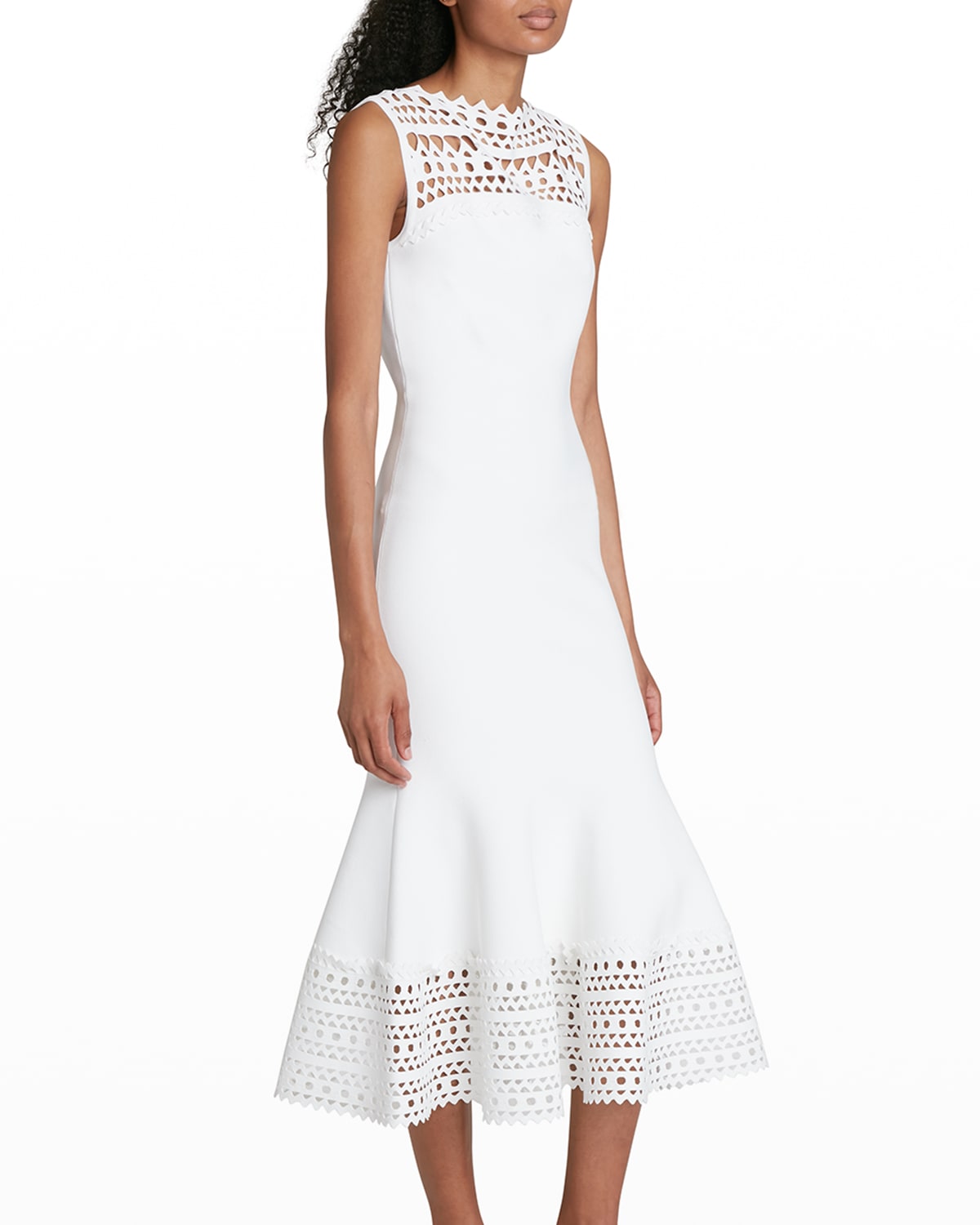 Laser Cut Dress | Neiman Marcus
