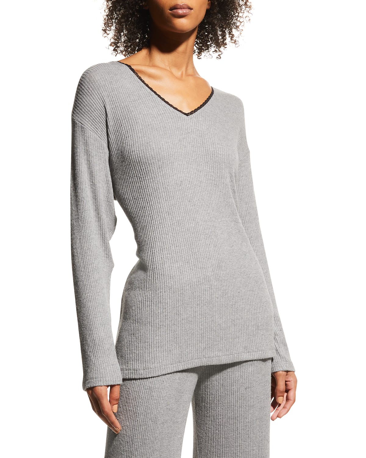 Fitted Lace Top | Neiman Marcus