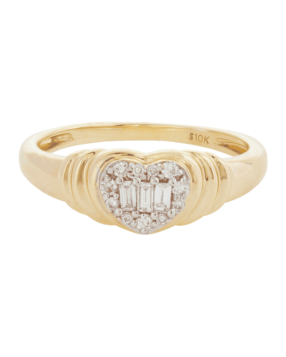 Zoe Lev Jewelry Small Personalized Initial Signet Ring, Size 4-8 ...