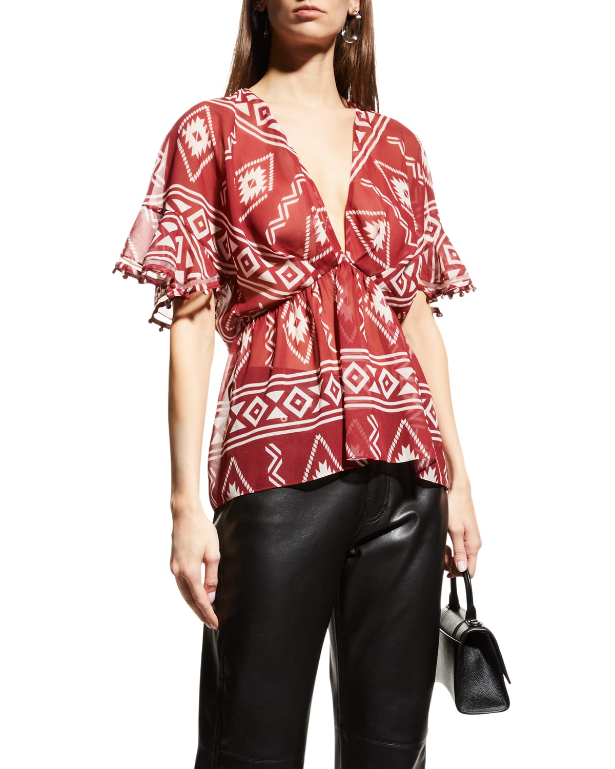 Geometric Print Top | Neiman Marcus