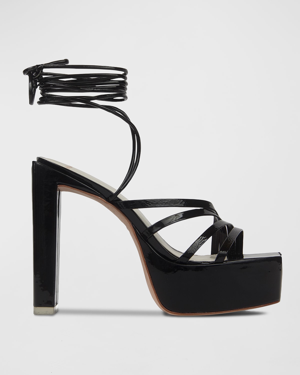 Black Patent Leather Sandal | Neiman Marcus