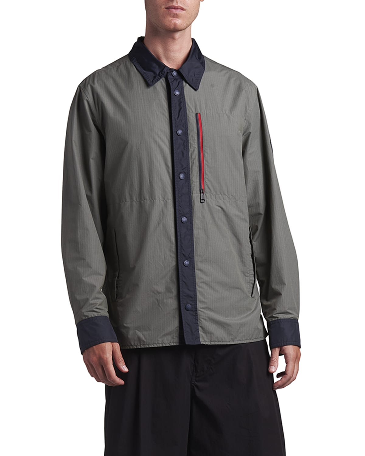 Contrast Collar Shirt | Neiman Marcus