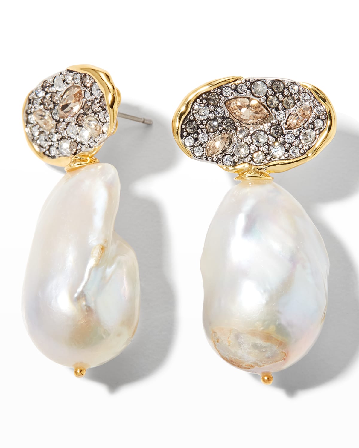 Pave Crystal Drop Earrings | Neiman Marcus