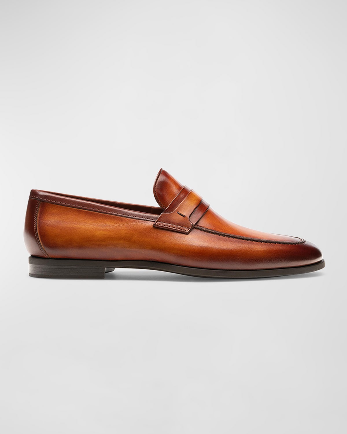 Magnanni Crocodile Embossed Patina Shoes-