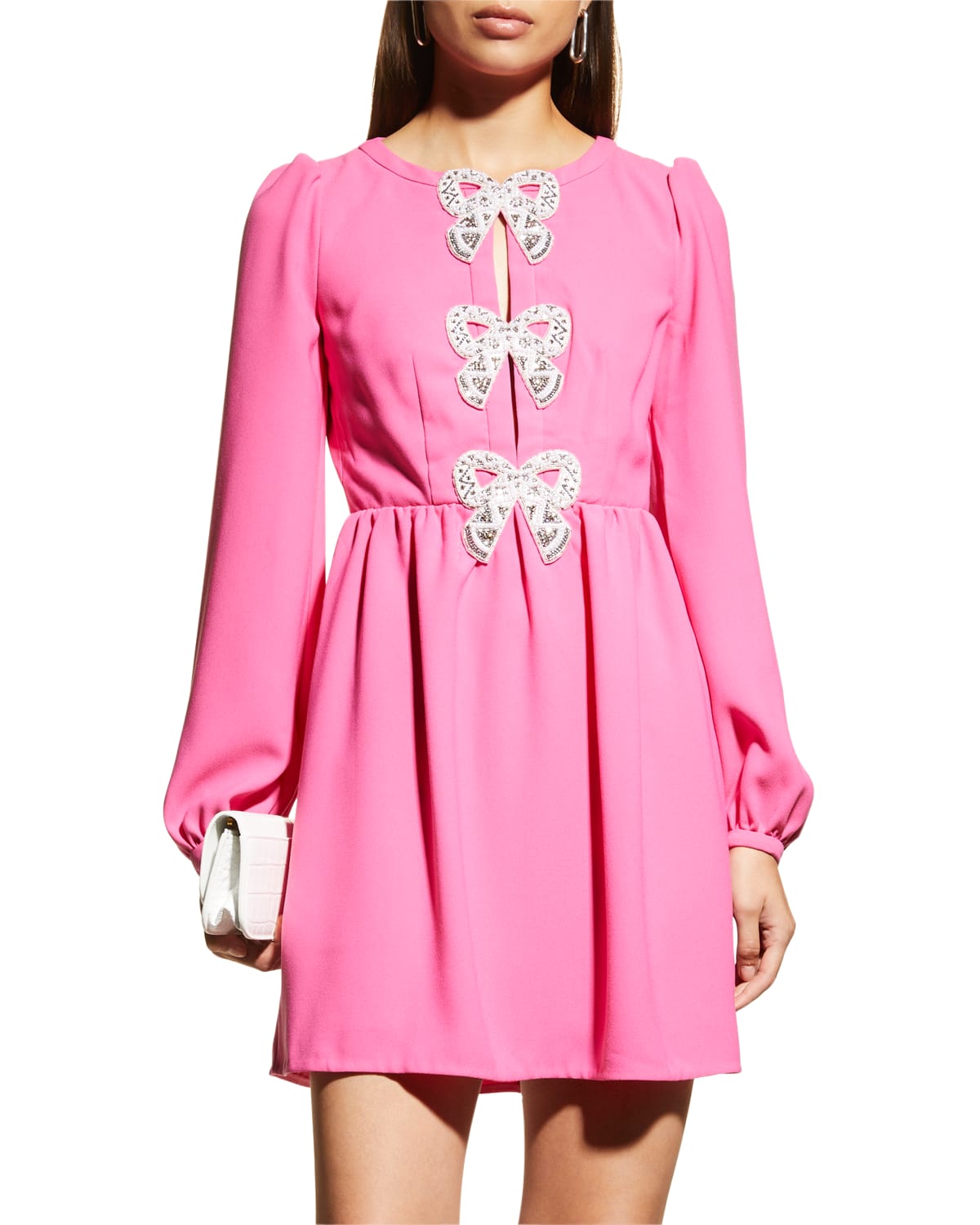 Jewel Neckline Dress | Neiman Marcus