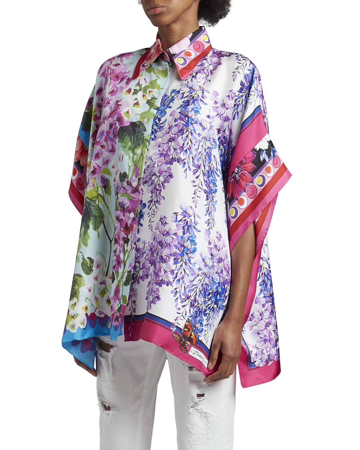 Silk Floral Top | Neiman Marcus