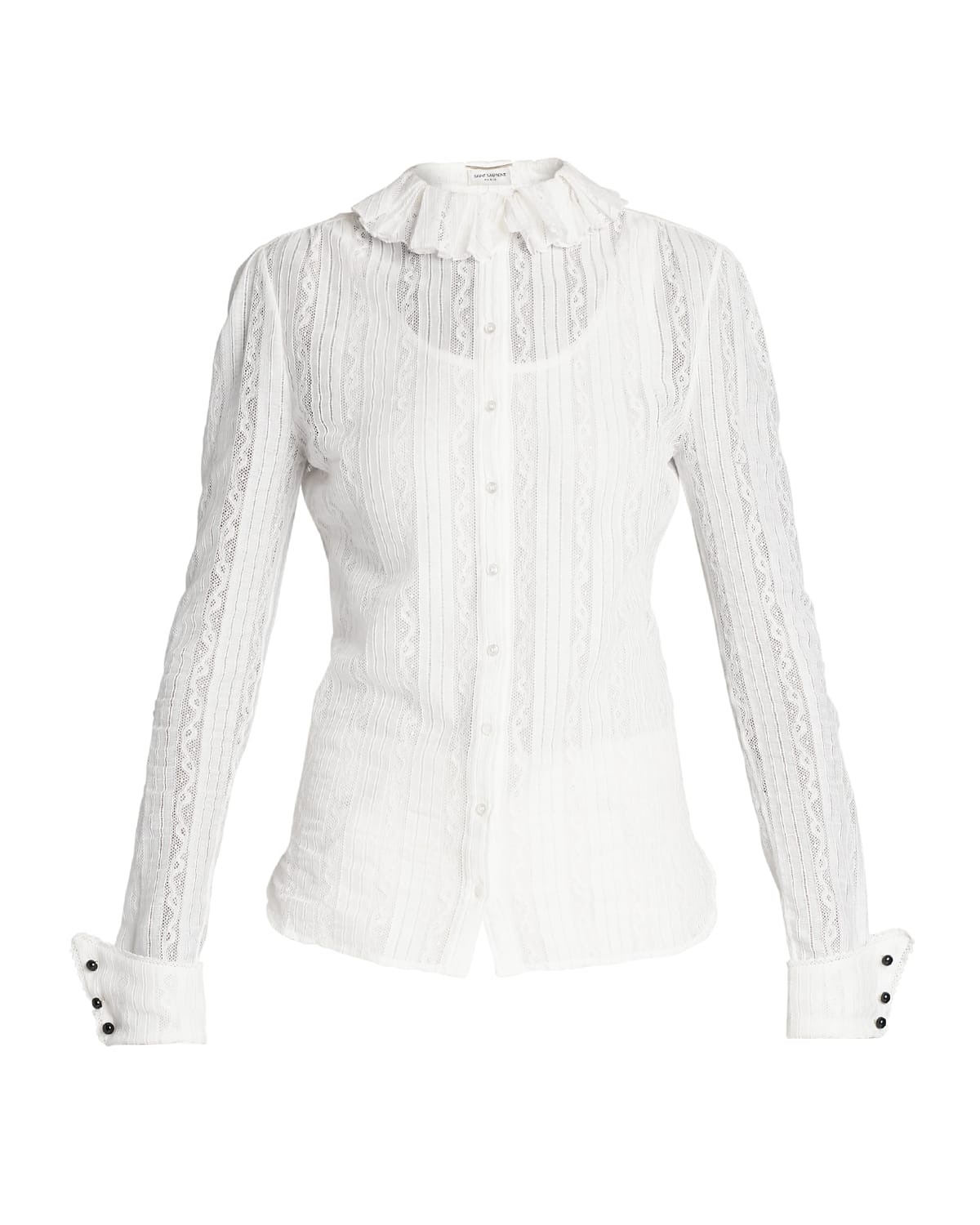 Fitted Lace Top | Neiman Marcus