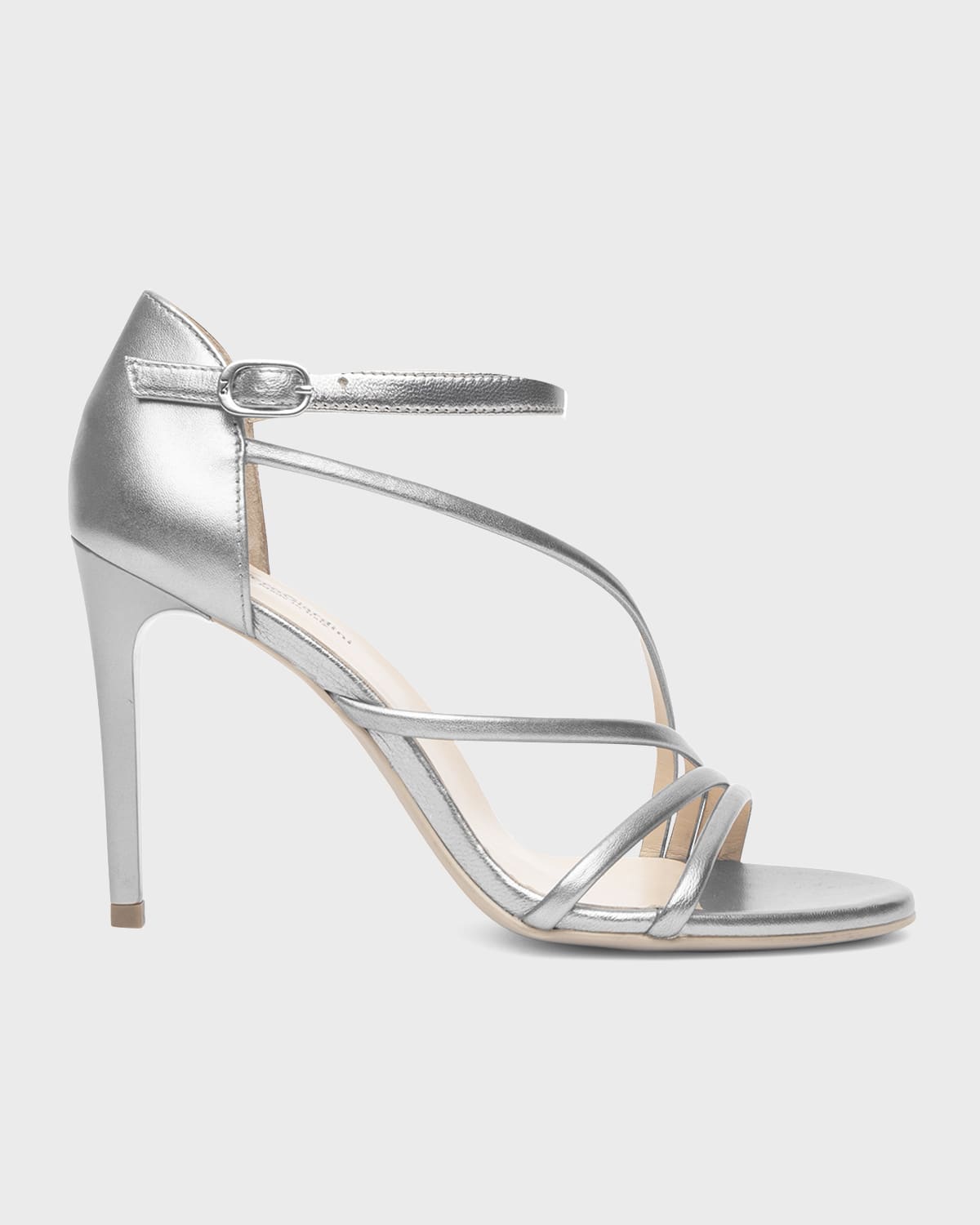 Silver Strappy Sandal | Neiman Marcus