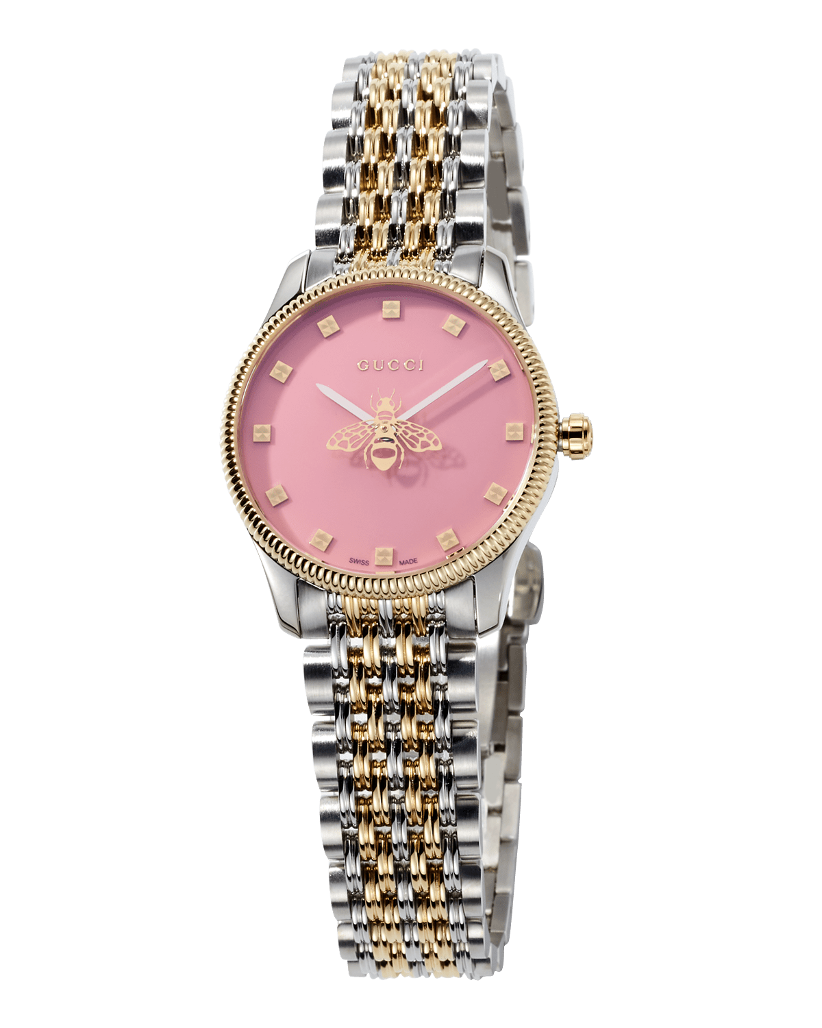 Gucci Signature Bee Automatic Bracelet Watch with Blue Lapis Dial ...