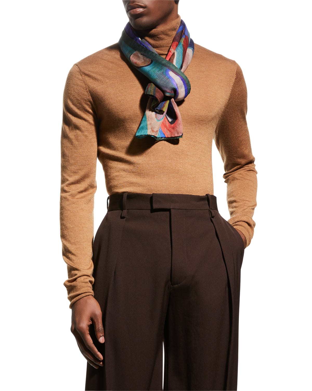 Lightweight Multicolor Scarf | Neiman Marcus