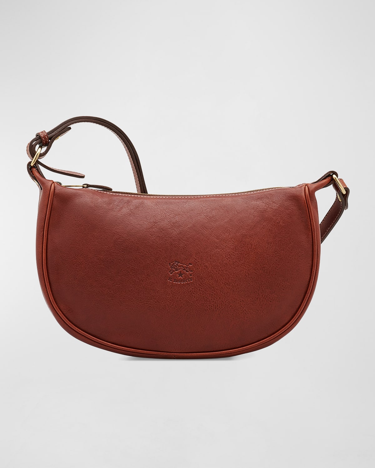 Il Bisonte Mini Zip Leather Crossbody Bag | Neiman Marcus