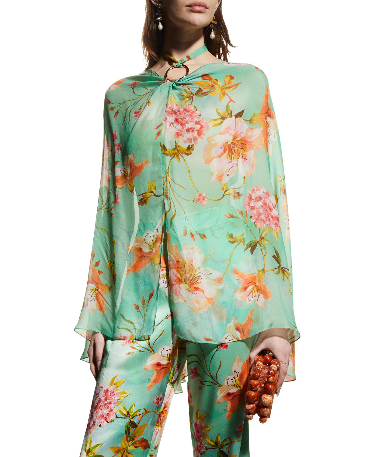 Silk Floral Top | Neiman Marcus