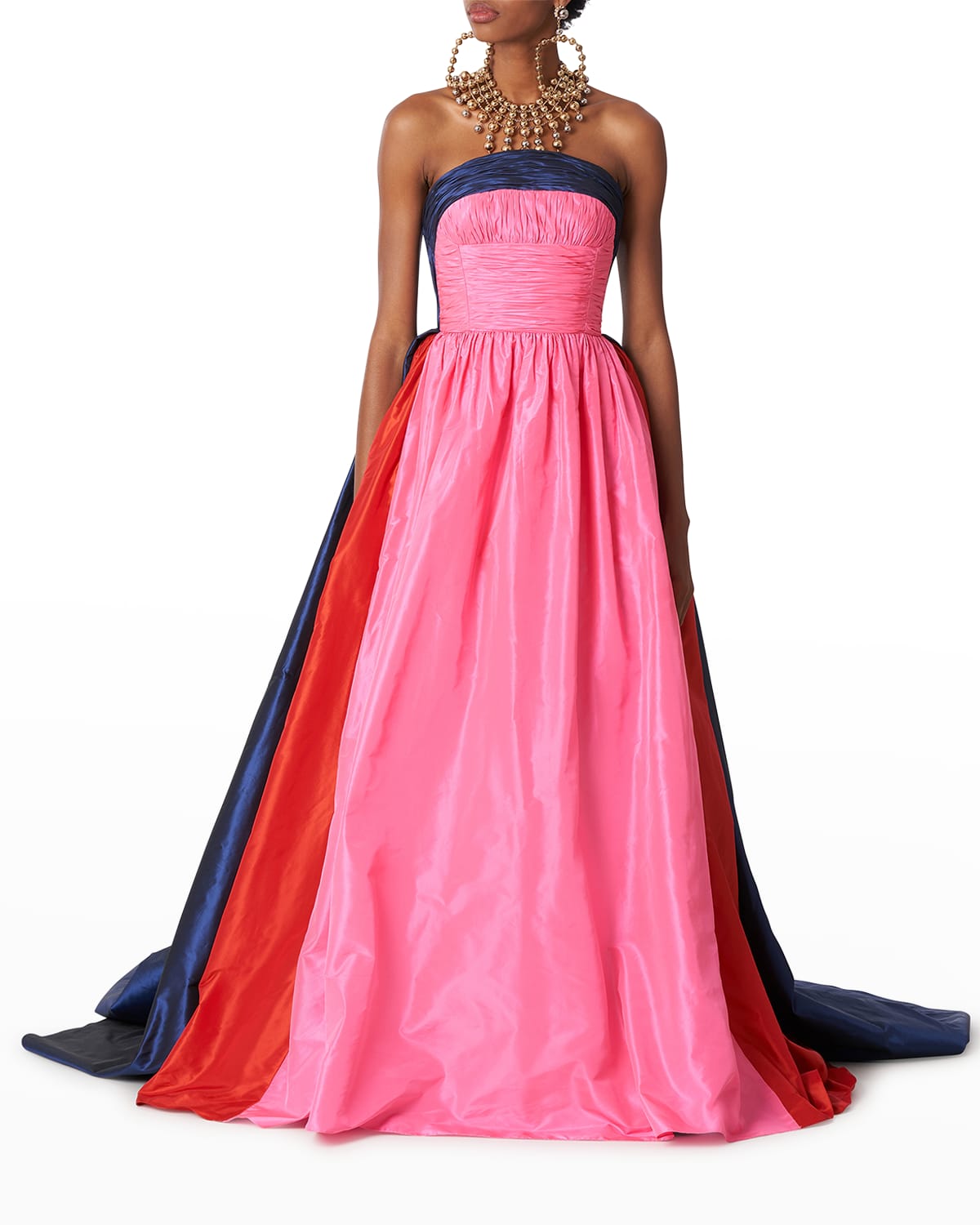 Multicolor Pleated Gown | Neiman Marcus