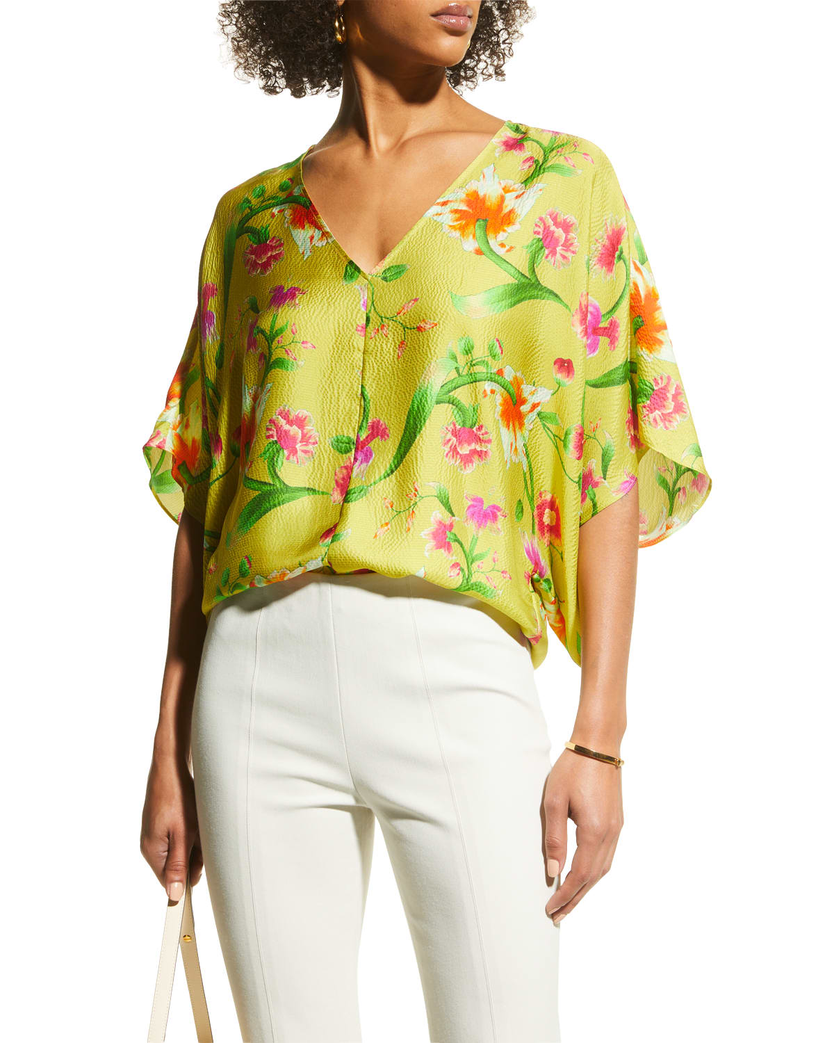 Silk Floral Top | Neiman Marcus