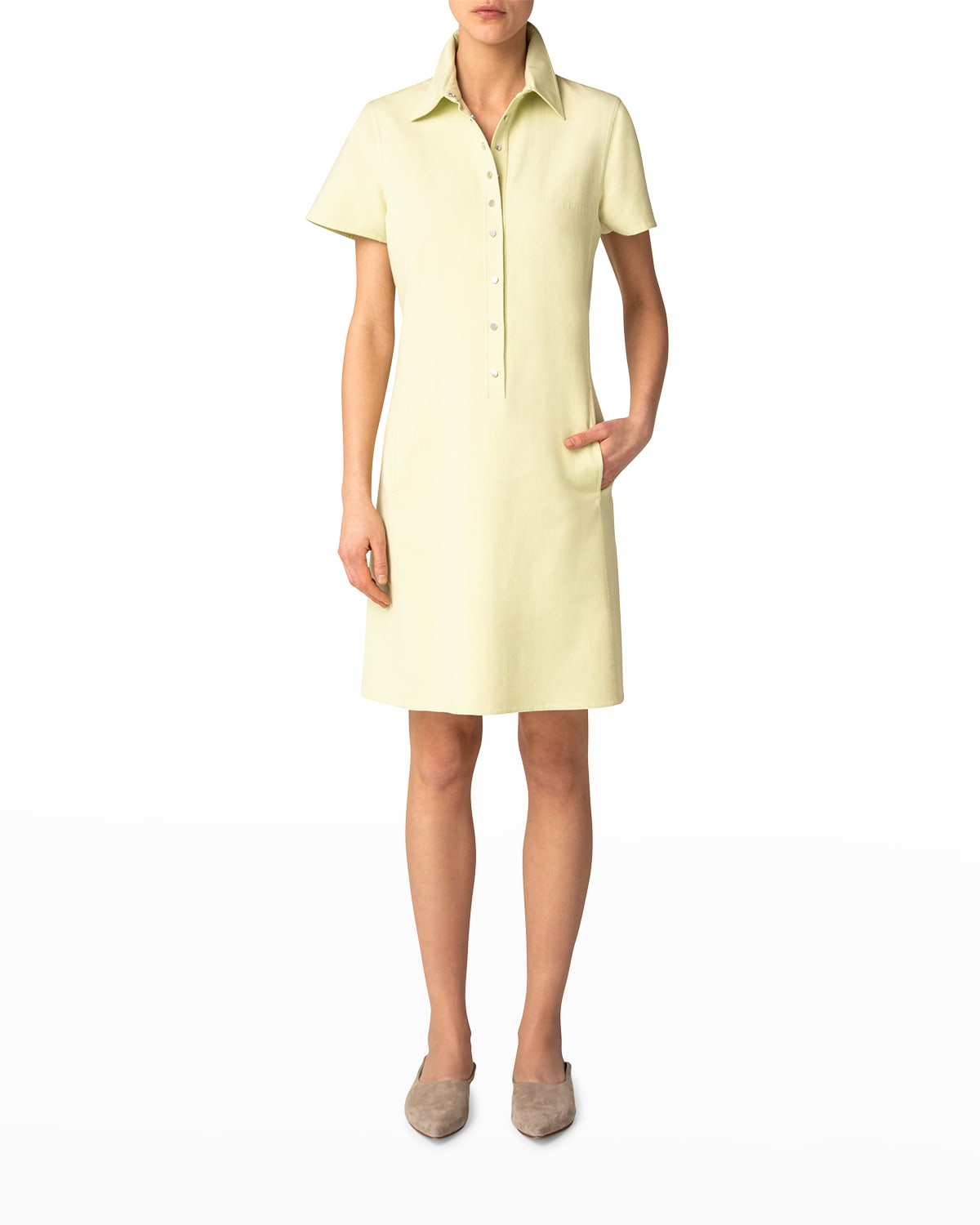 Snap Front Dress | Neiman Marcus