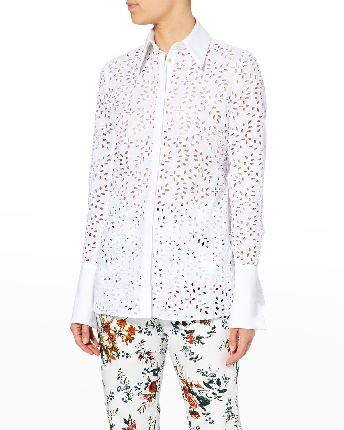 Womens Eyelet Top | Neiman Marcus