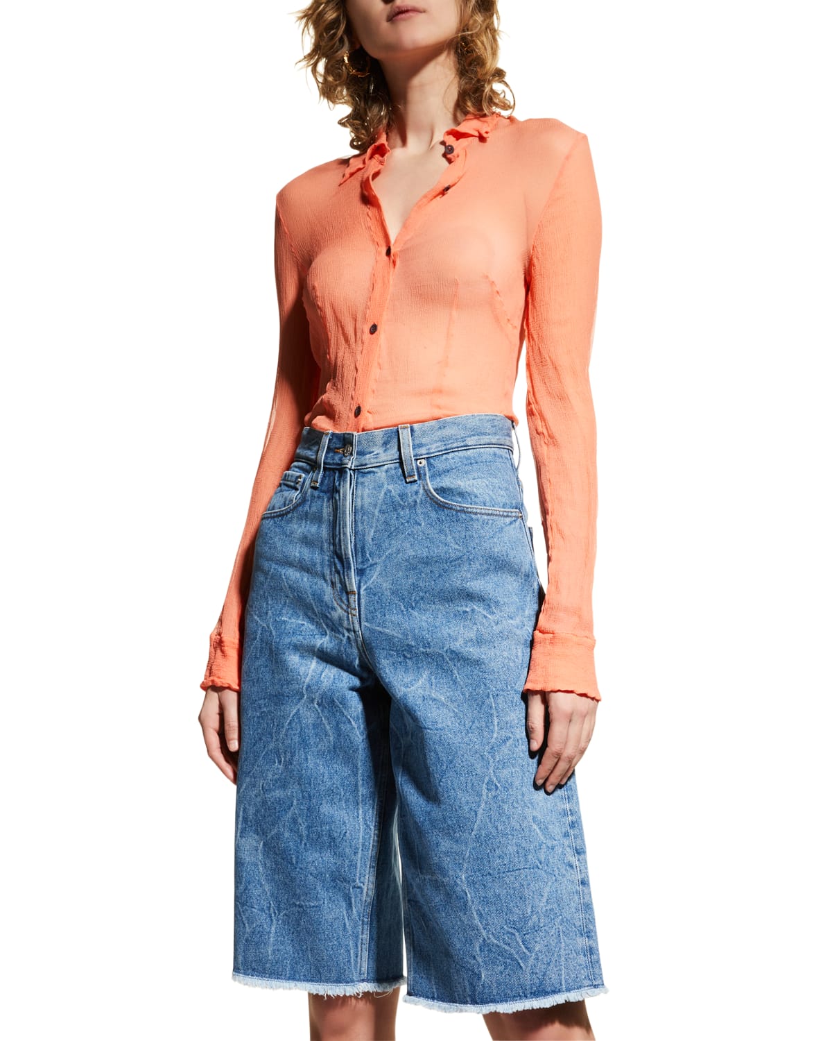 Womens Sheer Top | Neiman Marcus