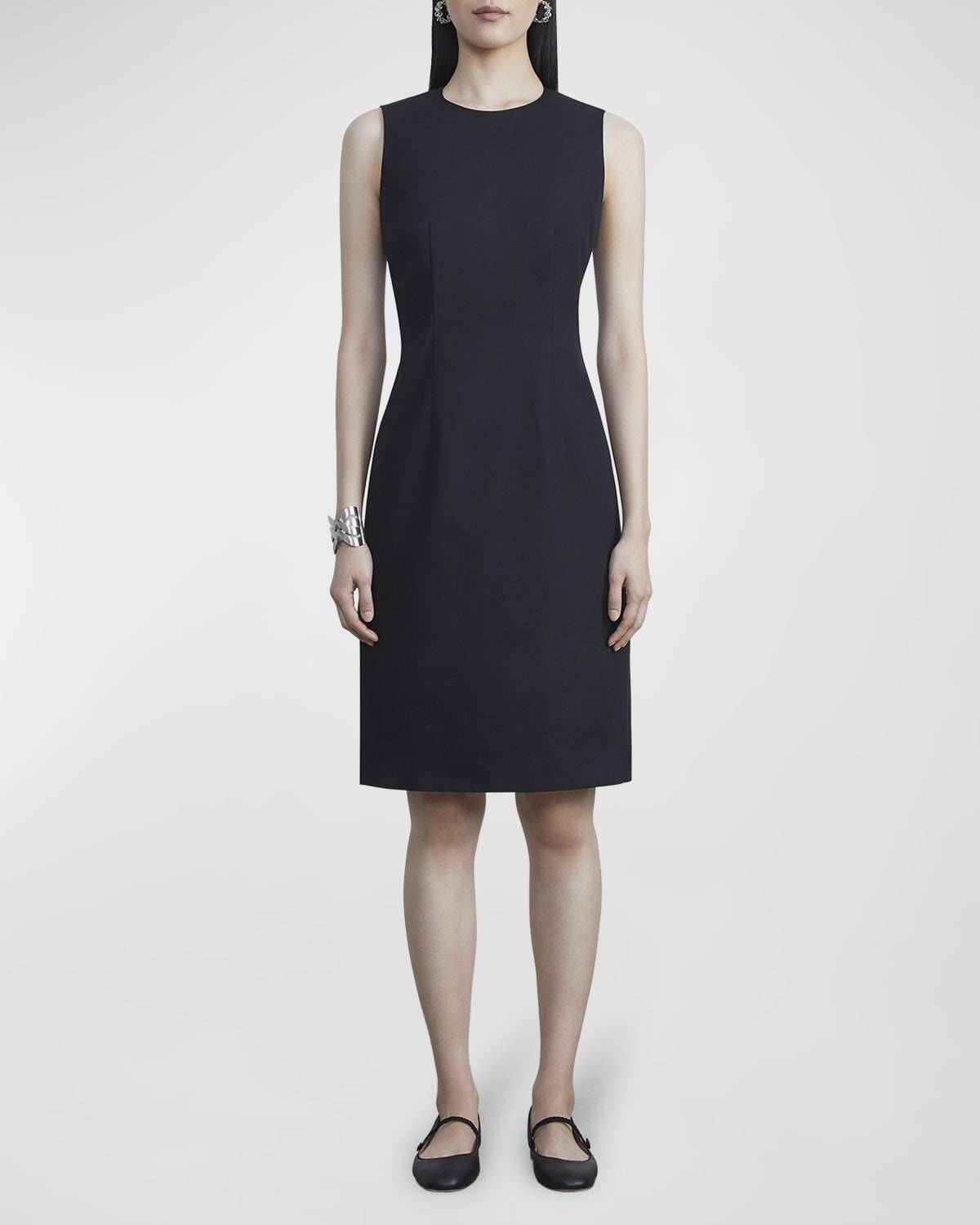 Jewel Neckline Dress | Neiman Marcus