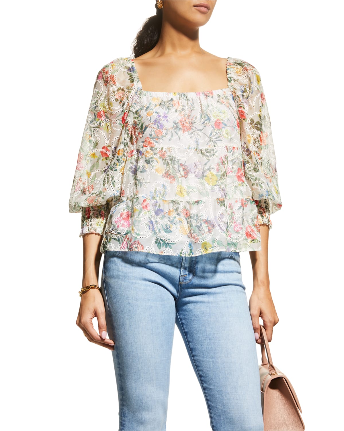 Womens Embroidered Top | Neiman Marcus