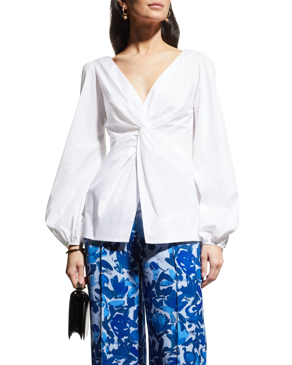 White Long Sleeves Blouse | Neiman Marcus
