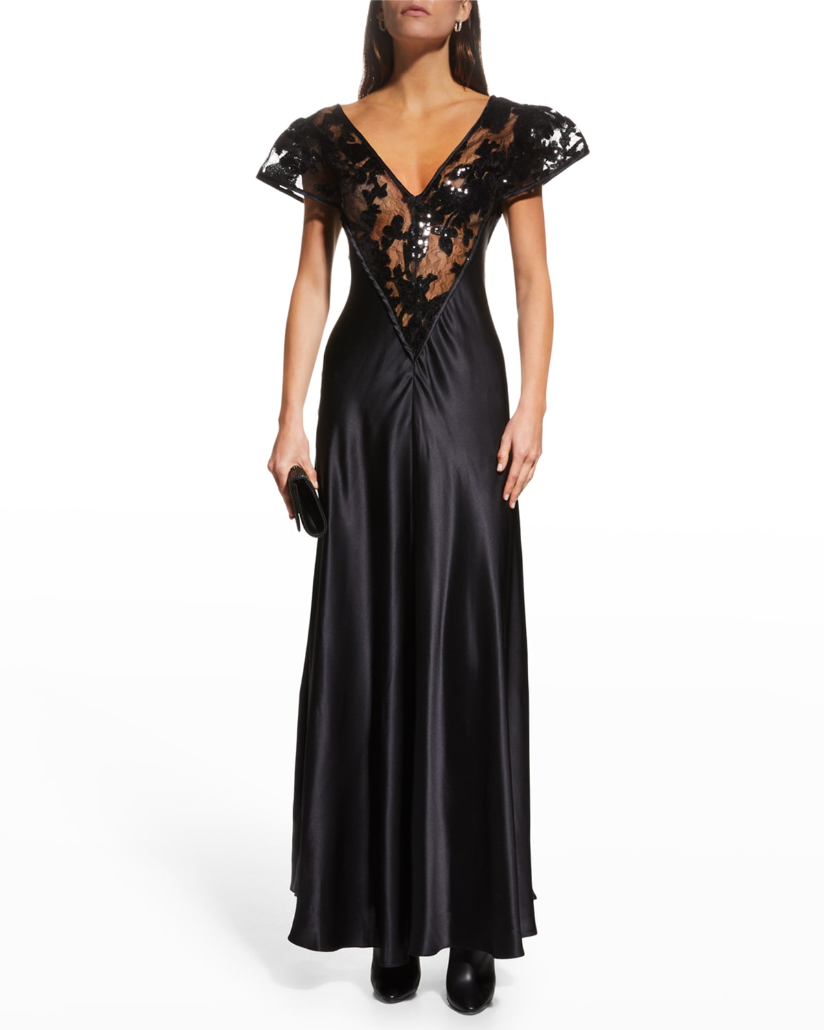 Black Silk Gown | Neiman Marcus
