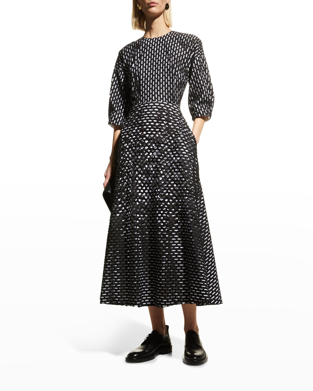 Laser Cut Dress | Neiman Marcus