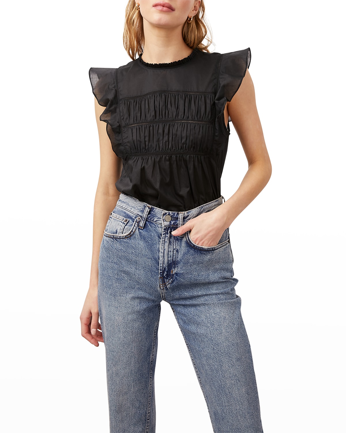 Fitted Lace Top | Neiman Marcus