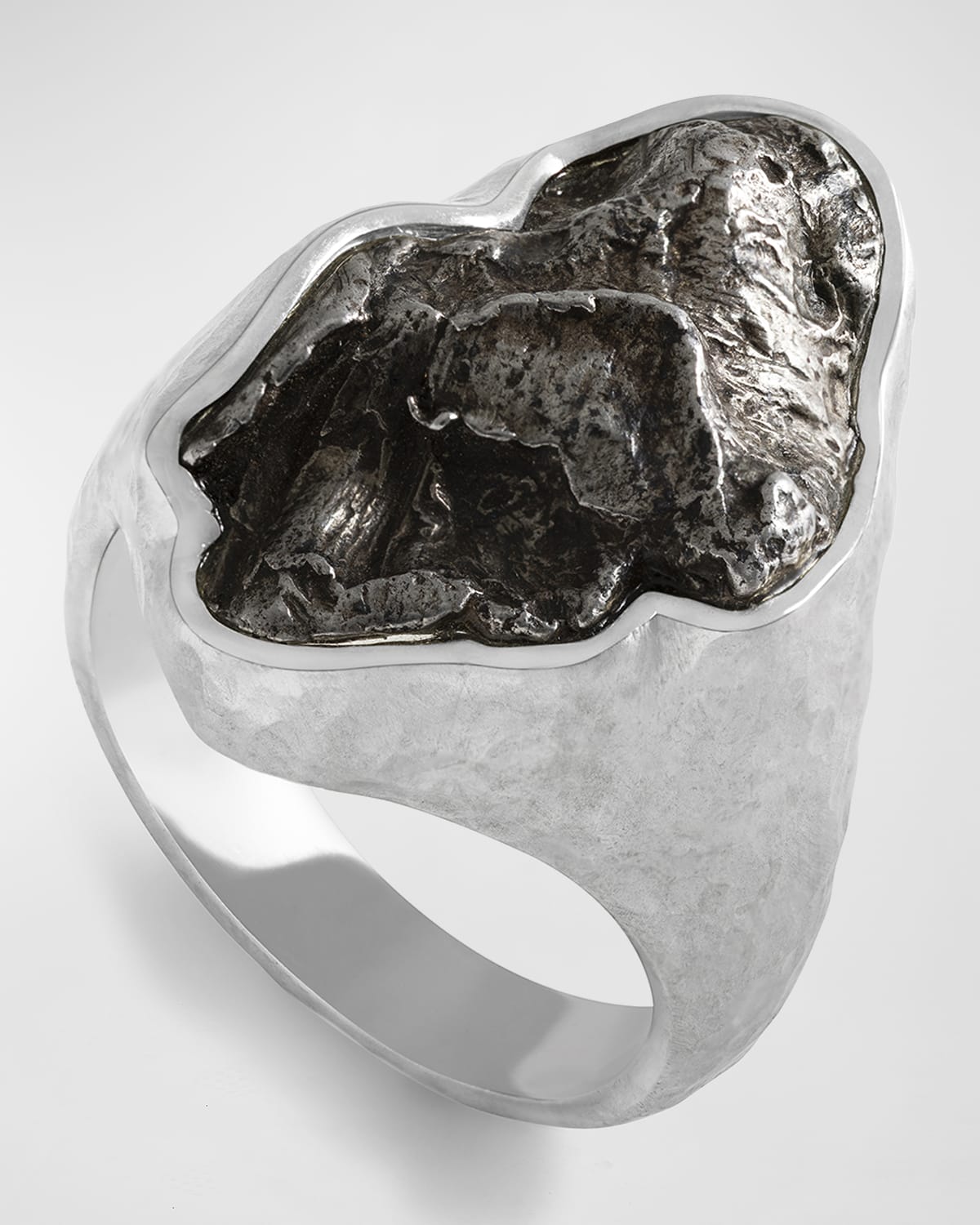 Jorge Adeler Men's 18K Yellow Gold Sikhote-Alin Ring | Neiman Marcus