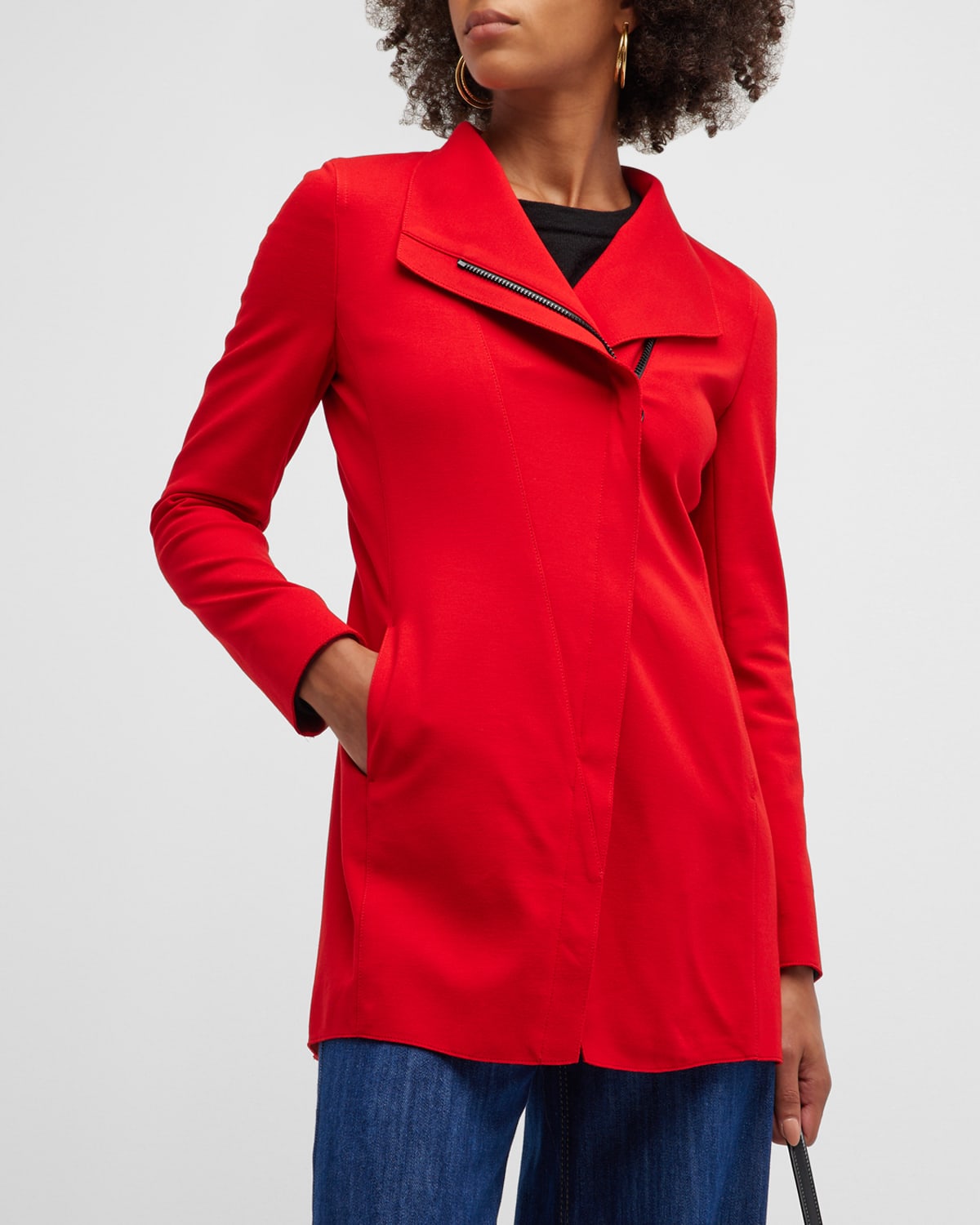 Womens Front Zip Jacket | Neiman Marcus