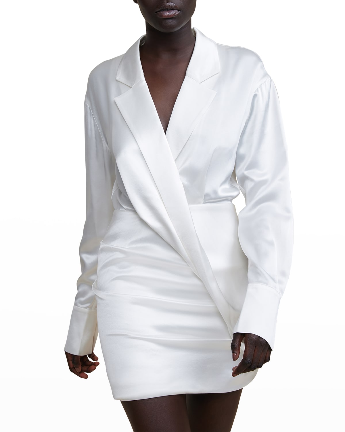 Notched Collar Dress | Neiman Marcus