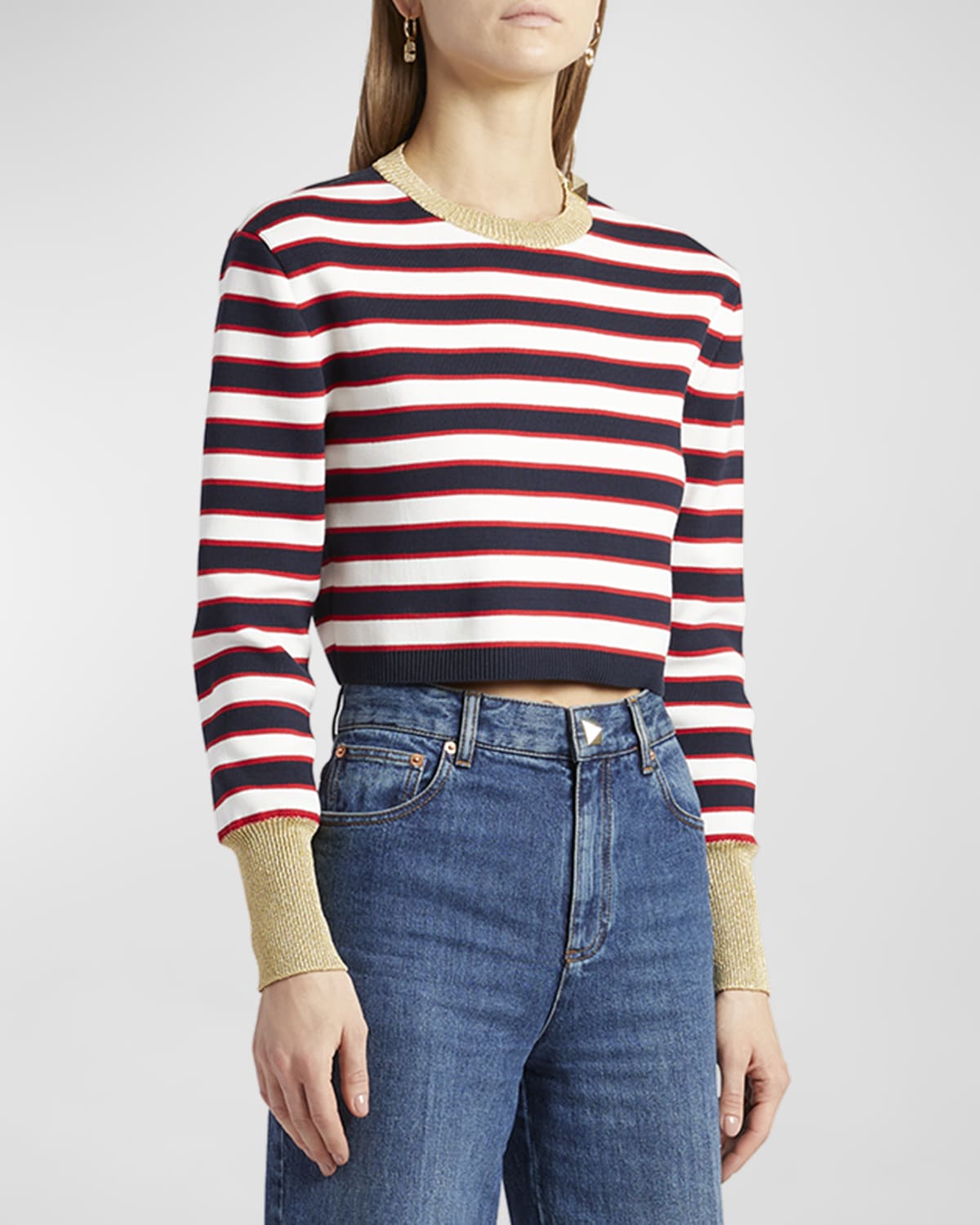 Ribbed Hem Sweater | Neiman Marcus