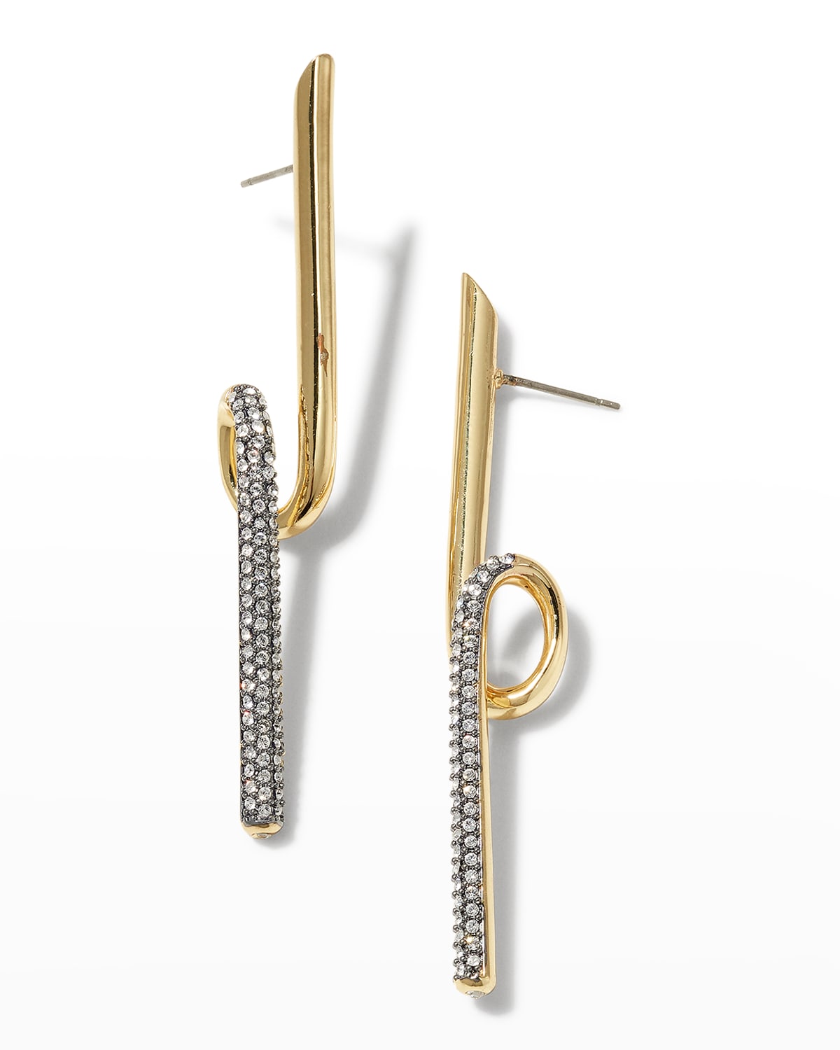 Gold Pave Earrings | Neiman Marcus