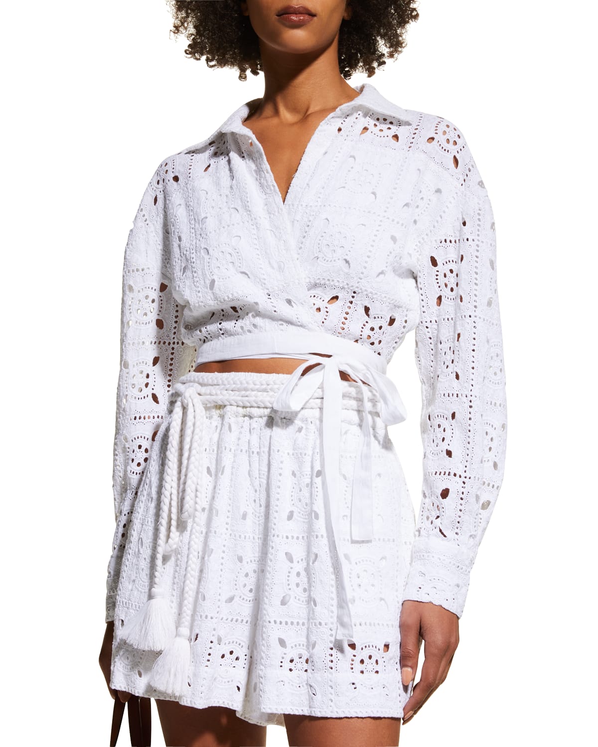 Womens Eyelet Top | Neiman Marcus