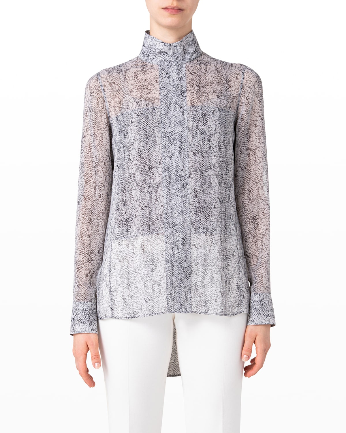 Back Zip Blouse | Neiman Marcus