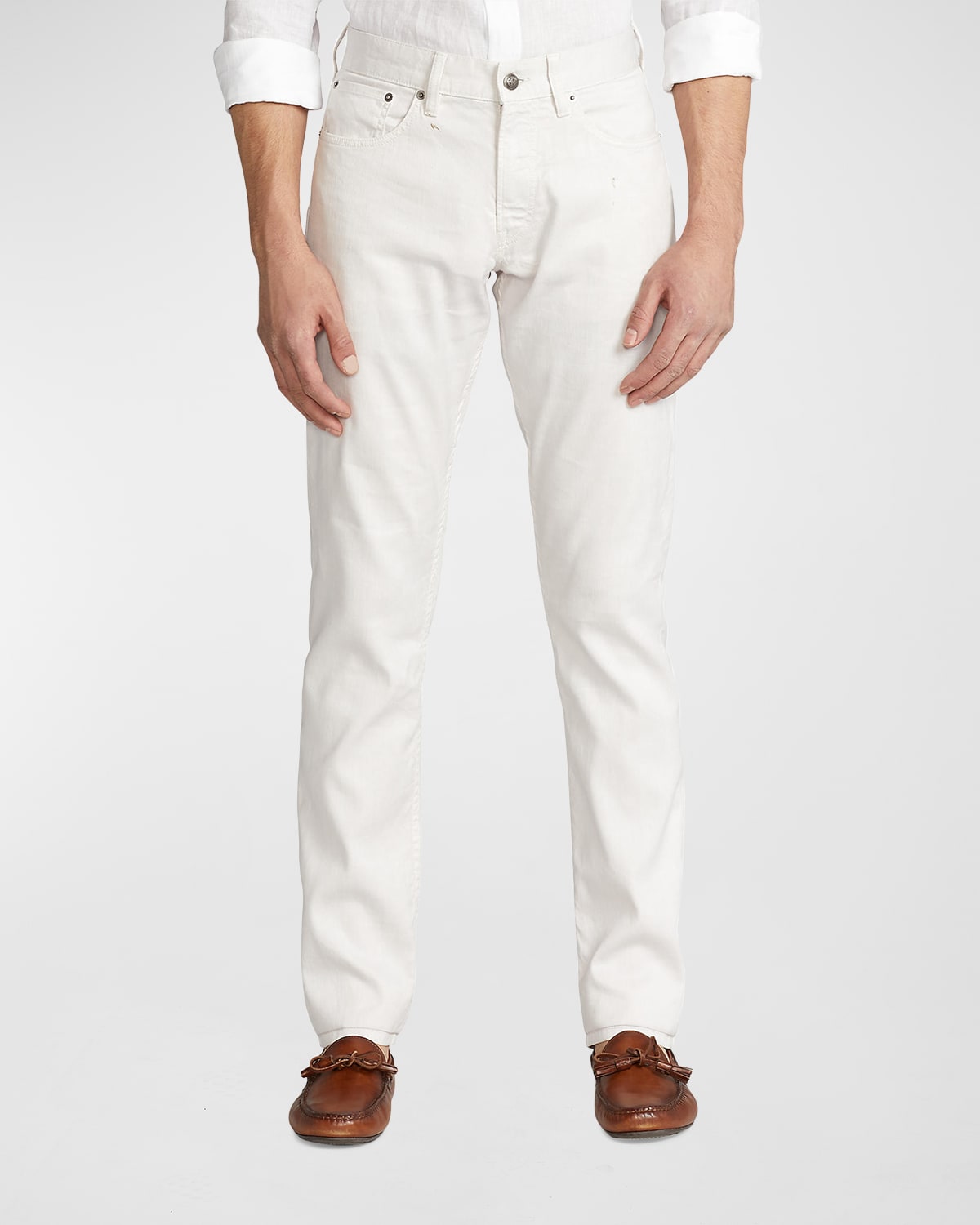 White Stretch Pants | Neiman Marcus