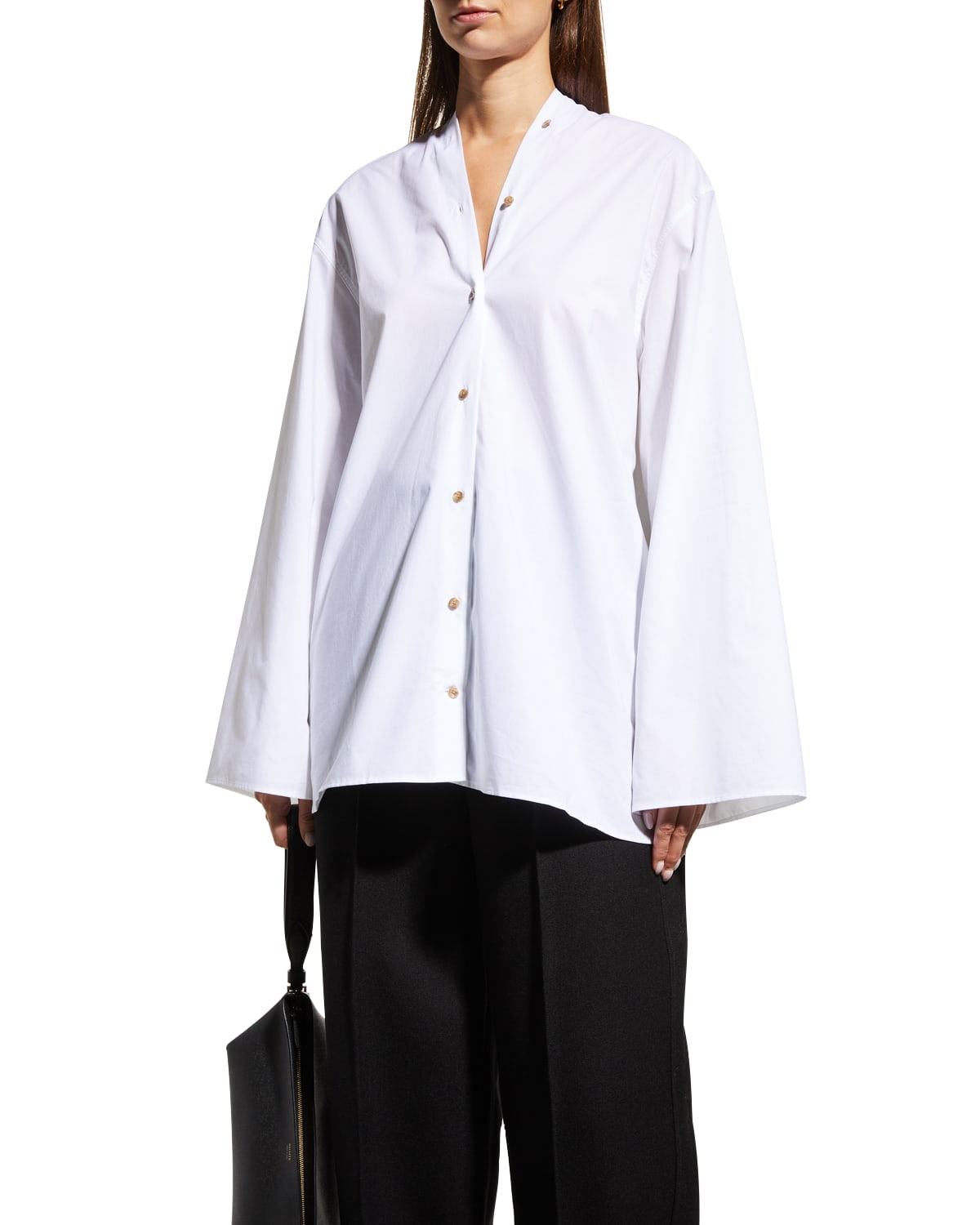 White Long Sleeves Blouse | Neiman Marcus