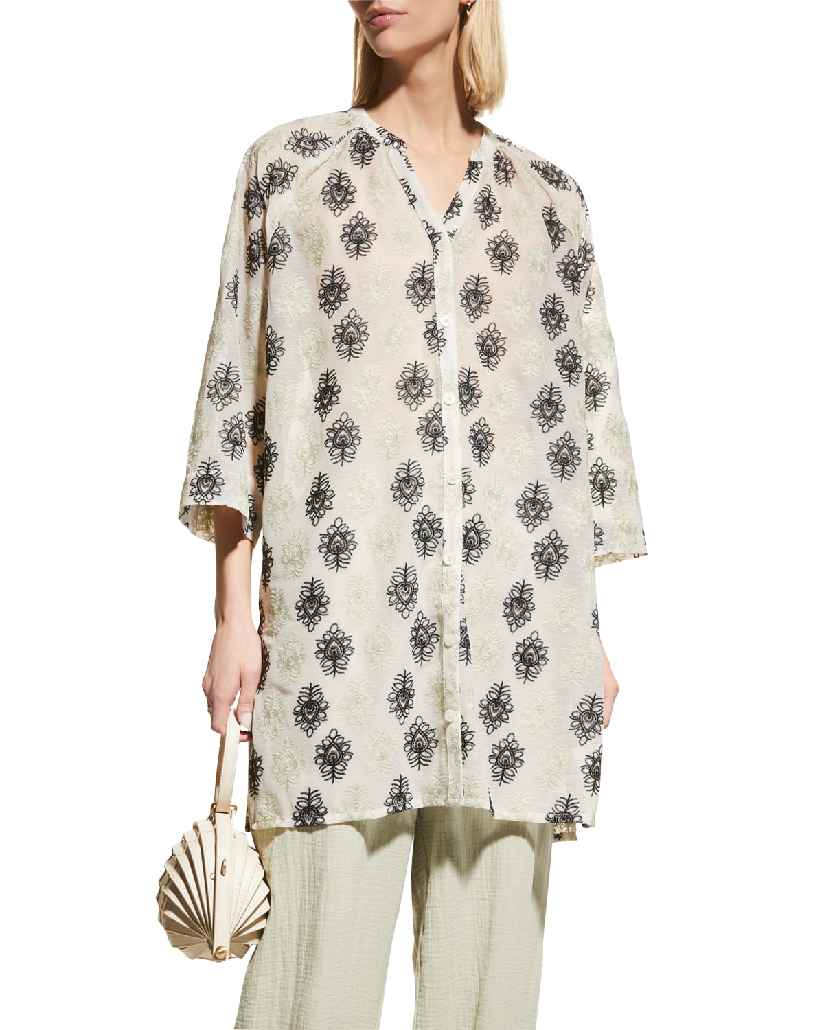 Womens Embroidered Top | Neiman Marcus