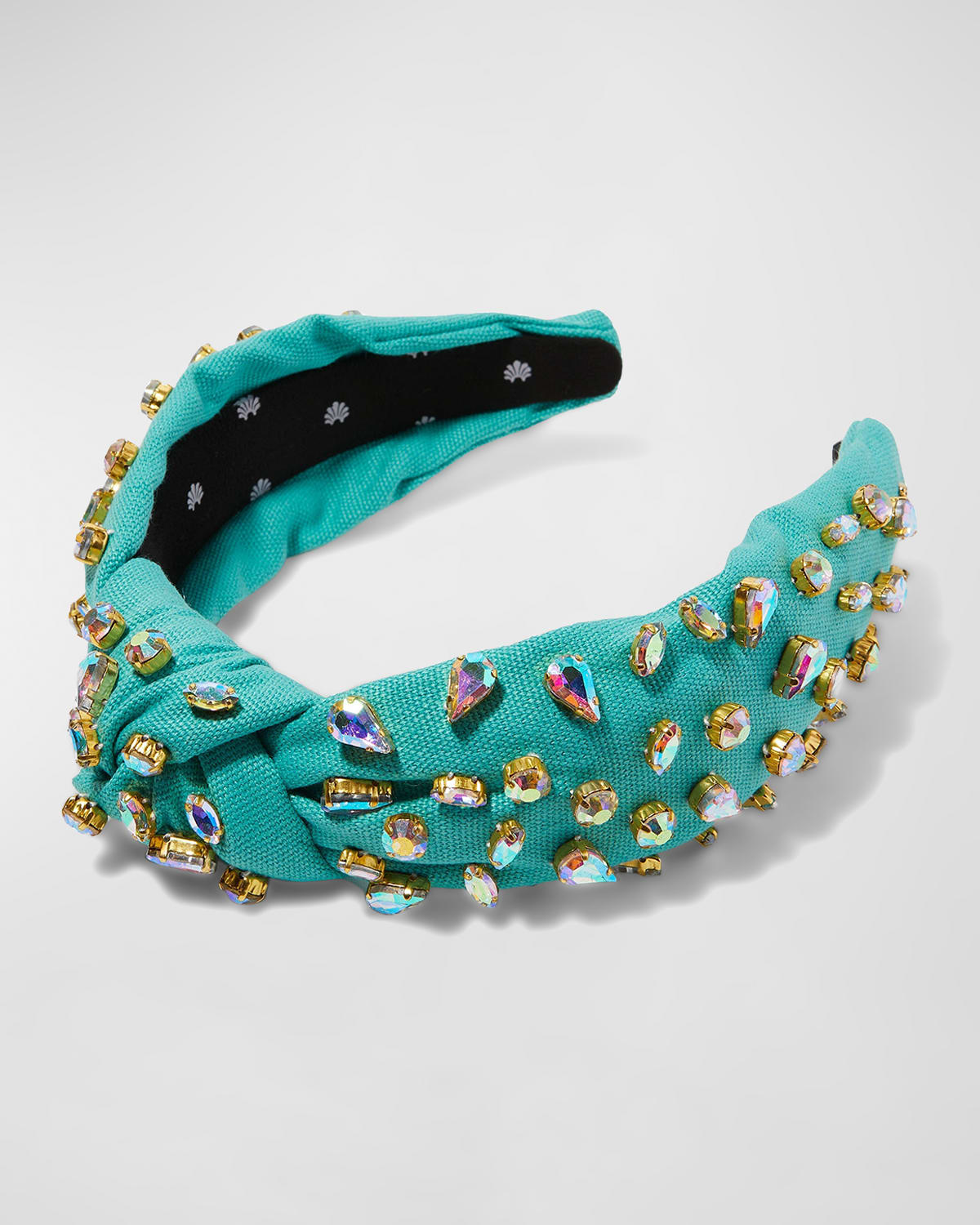 Lele Sadoughi Disco Crystal Knotted Headband | Neiman Marcus