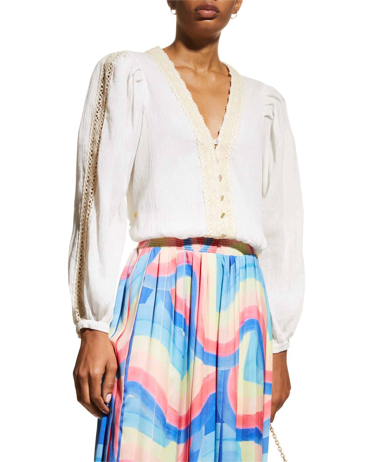 Womens Embroidered Top | Neiman Marcus
