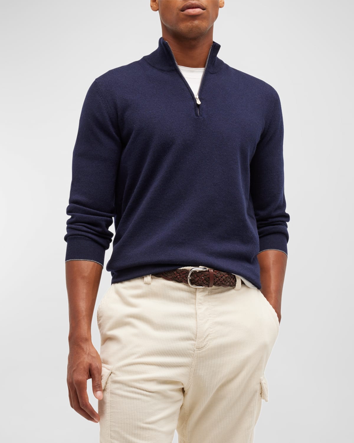 Navy Cashmere Sweater | Neiman Marcus