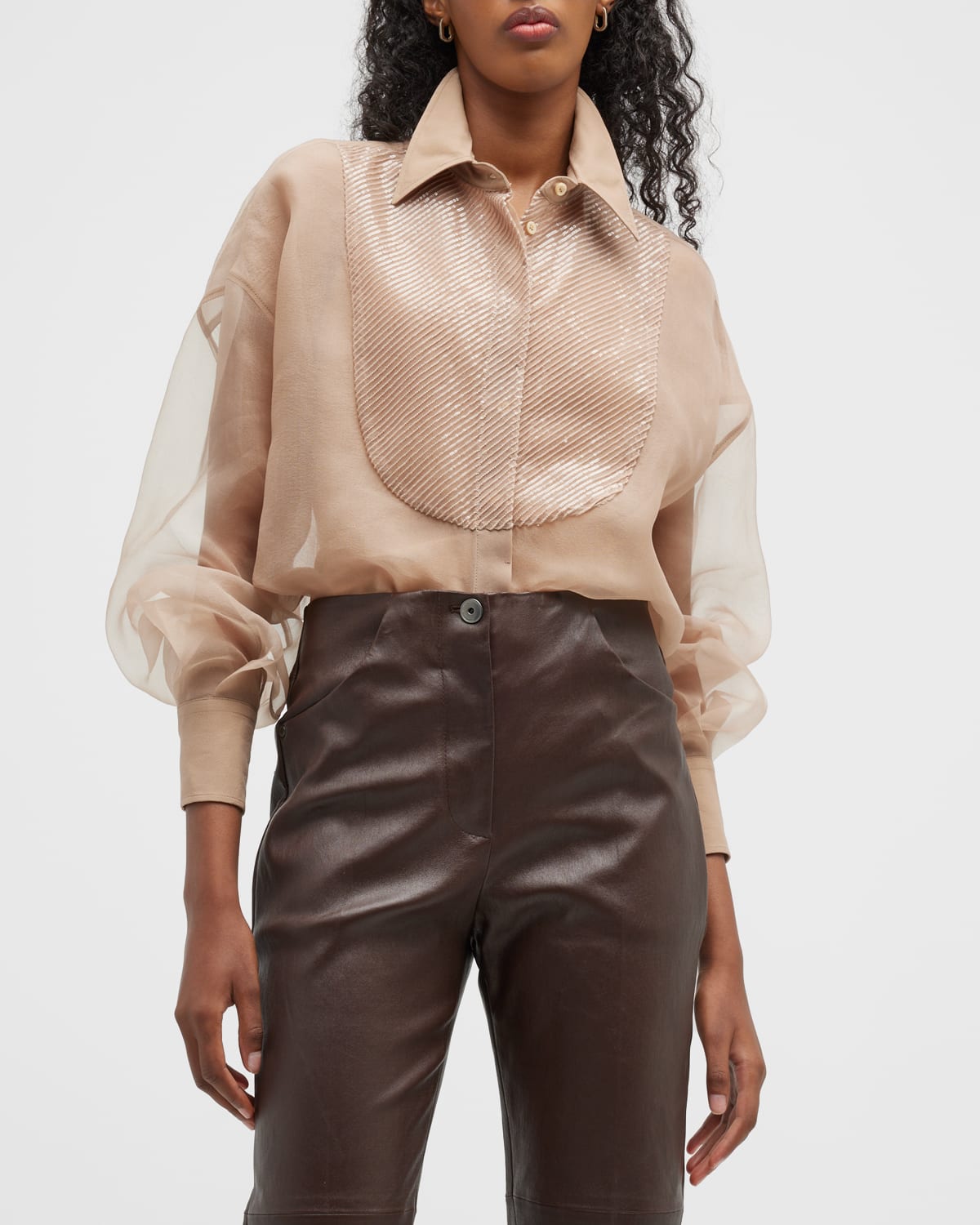Womens Sheer Top | Neiman Marcus