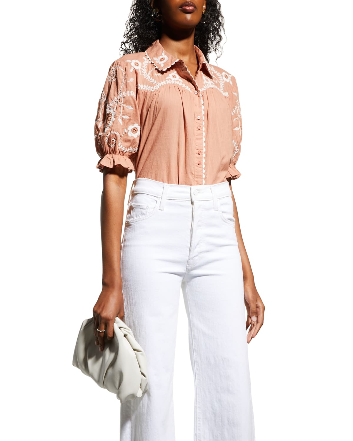 Womens Embroidered Blouse | Neiman Marcus