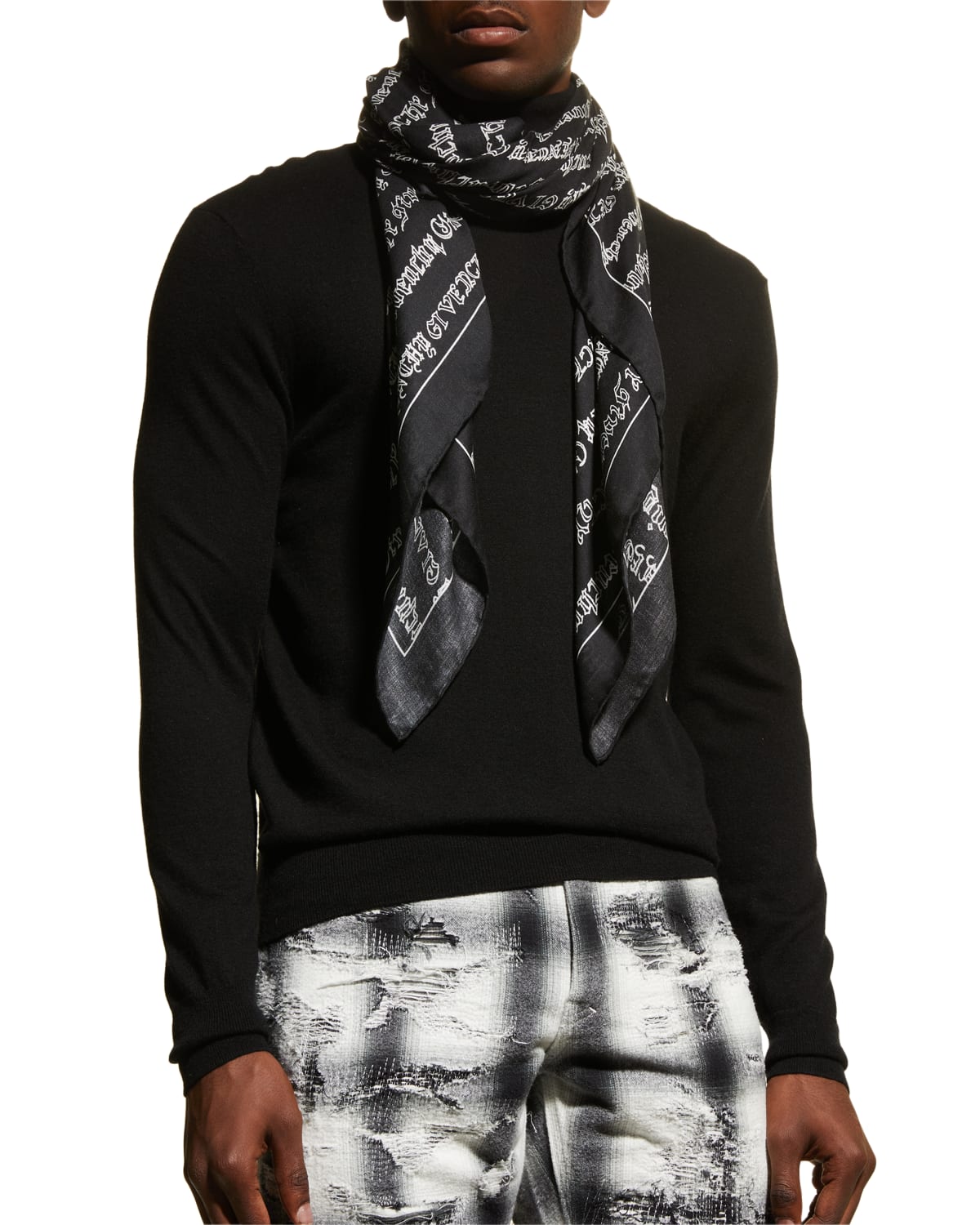 White Square Scarf | Neiman Marcus