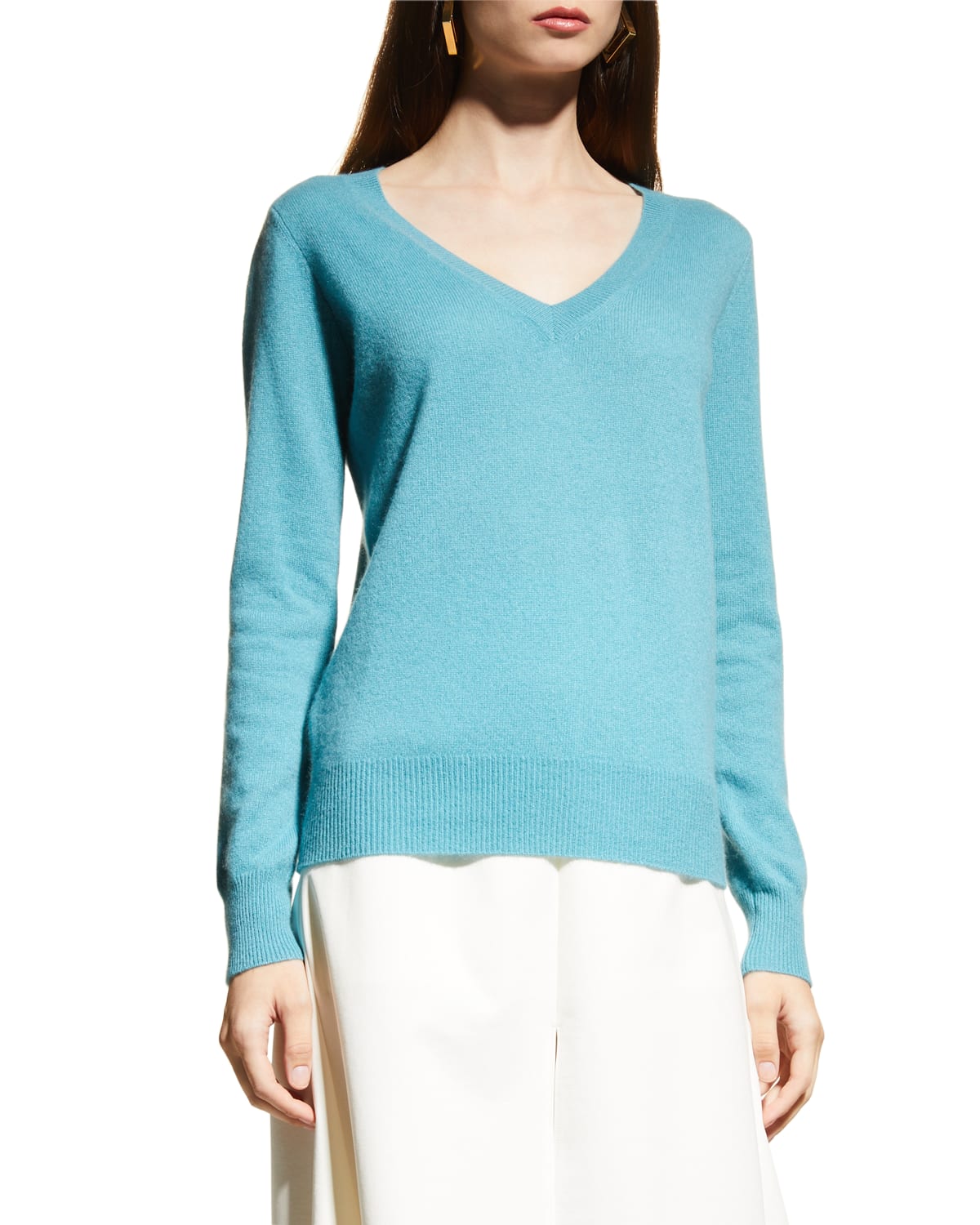 Blue Cashmere Sweater | Neiman Marcus