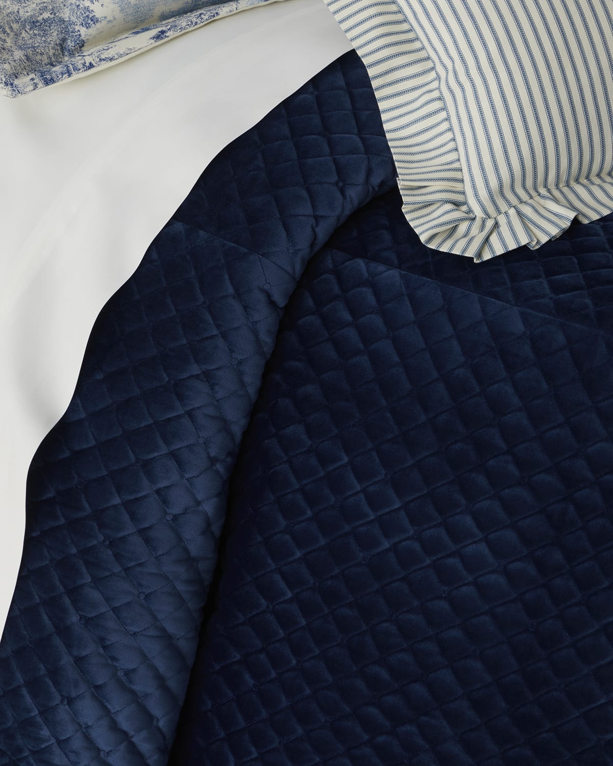 Blue Velvet Bedding | Neiman Marcus