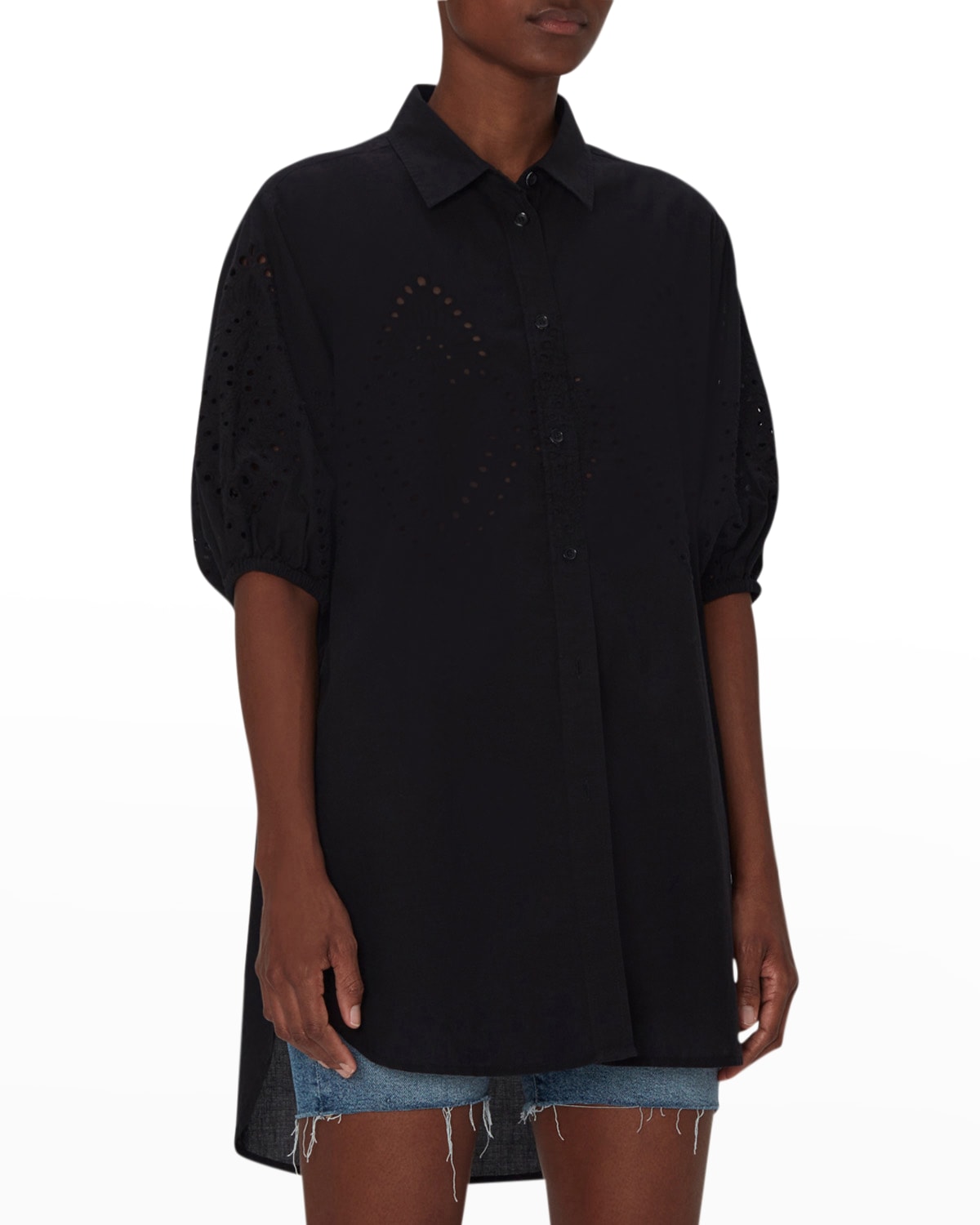 Womens Eyelet Top | Neiman Marcus