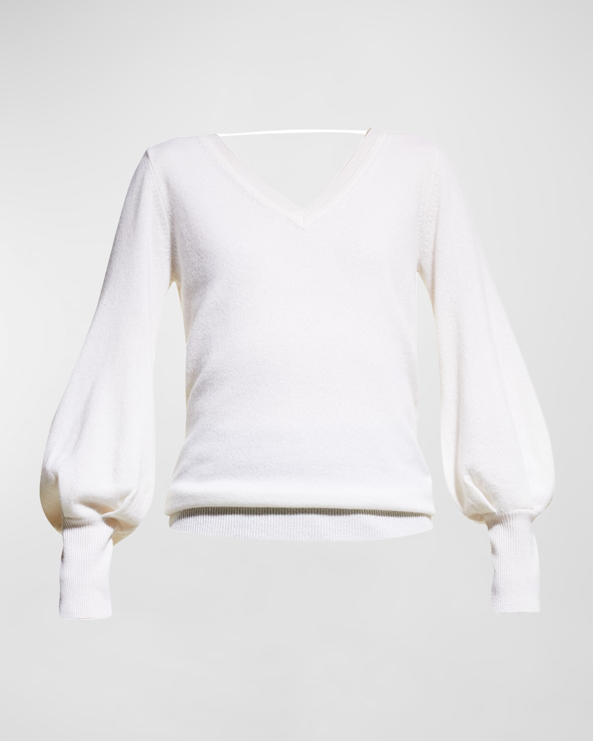 White Cashmere Sweater | Neiman Marcus